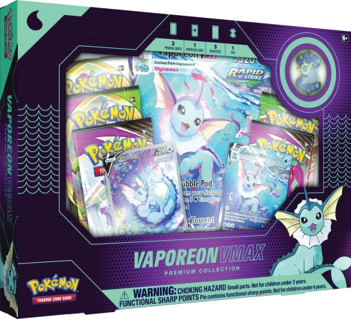Pokémon Eevee Evolutions VMAX Premium Collection - Vaporeon Wave 2 ...